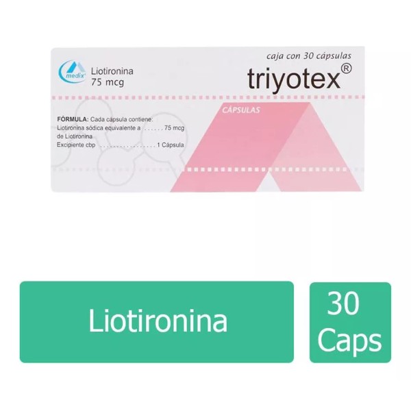 Medix Triyotex 75 Mcg Caja Con 30 Cápsulas - ibspot.com