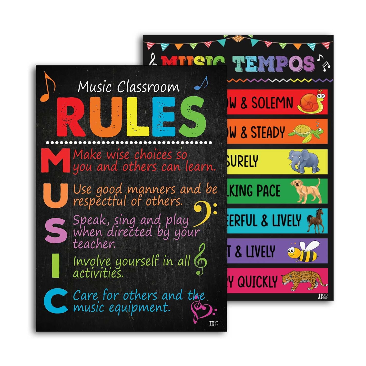 Set 2 pcs Music Classroom Posters Posters, Solfege Poster, Music ...