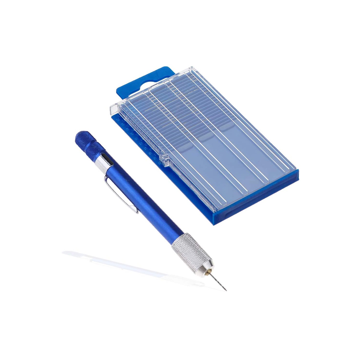 Saipor Hand Drill with 20 Micro Spiral Drills (0.3 - 1 mm) Mini Drill ...