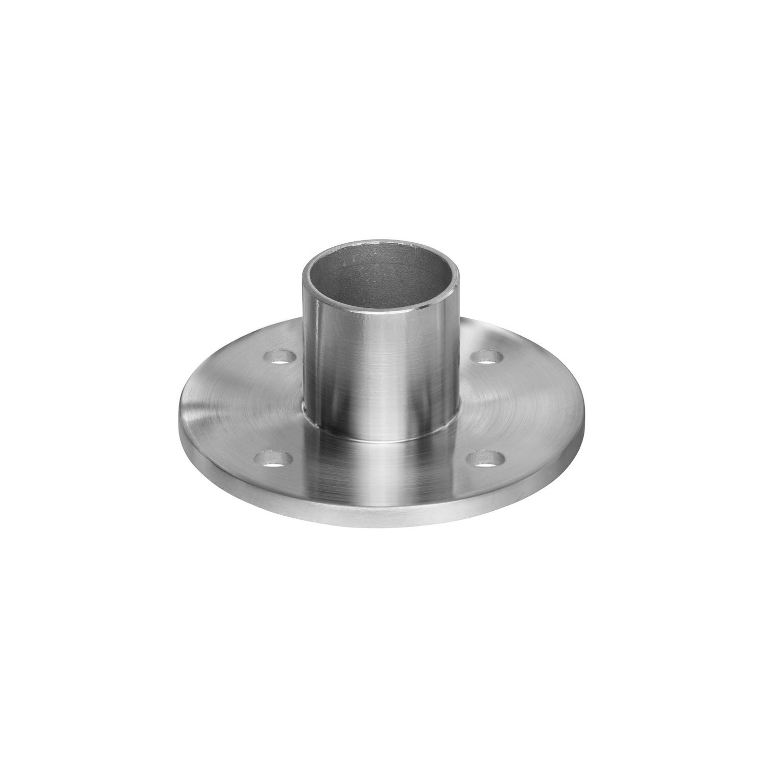 Stainless Steel Round Long Neck Floor Flange Base, Round Tube Post ...