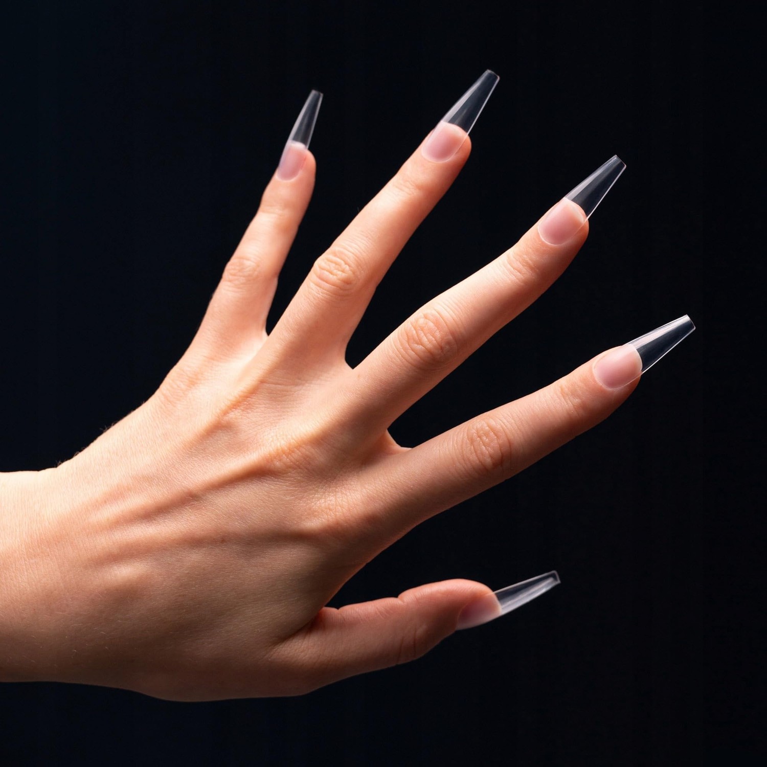 MANI KING Artificial False Nails Tips, Full Cover Tips, A4 - Coffin ...