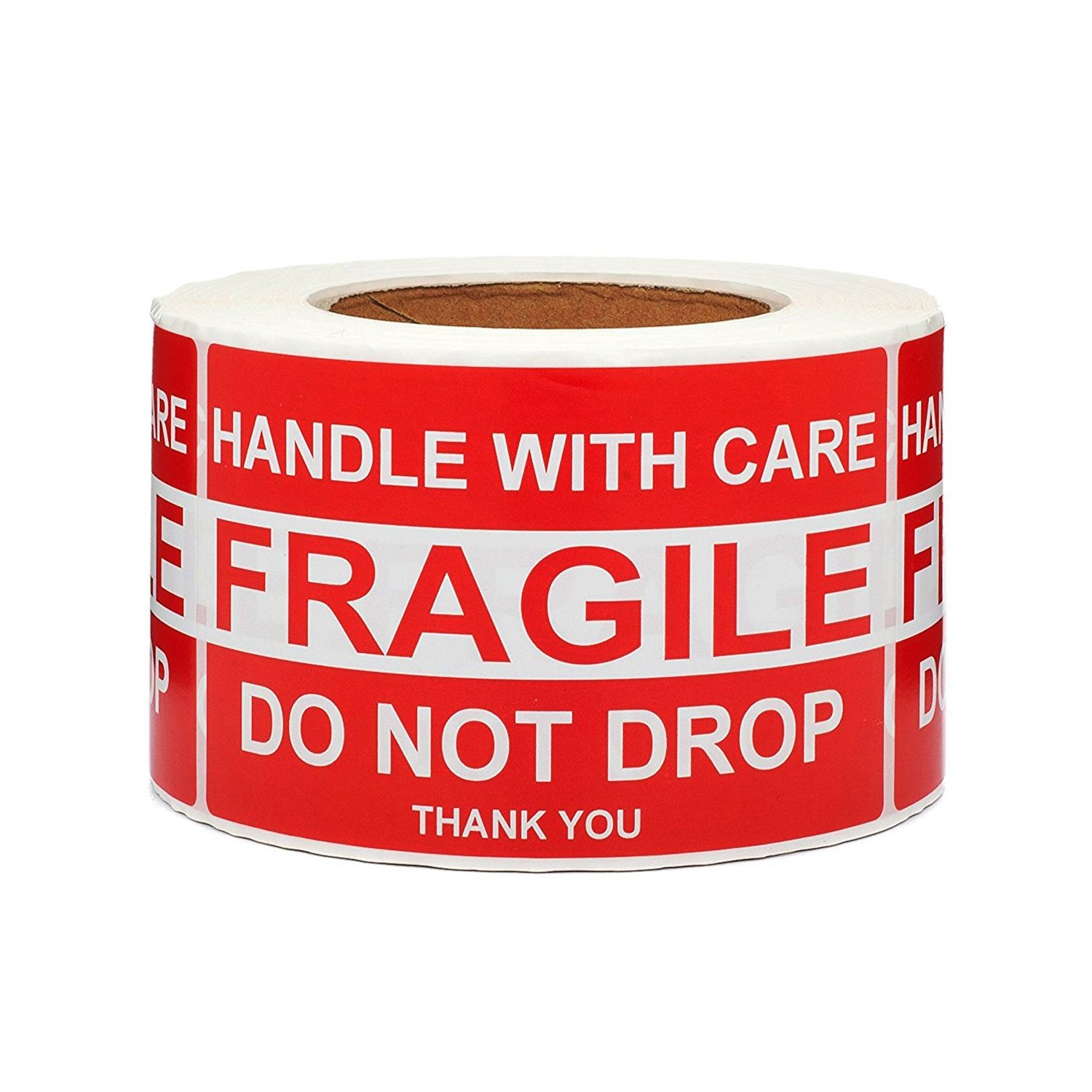 SJPACK Large Fragile Stickers 4'' x 6'' Eye-catching Fragile - Handle ...