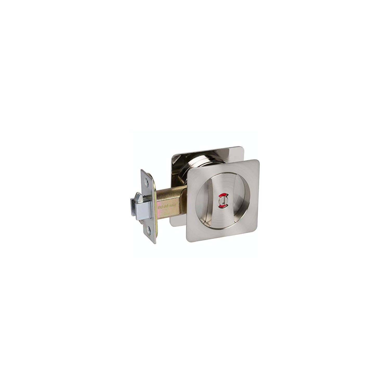 Delaney Hardware 370109 Satin Nickel Contemporary Privacy Square Pocket ...