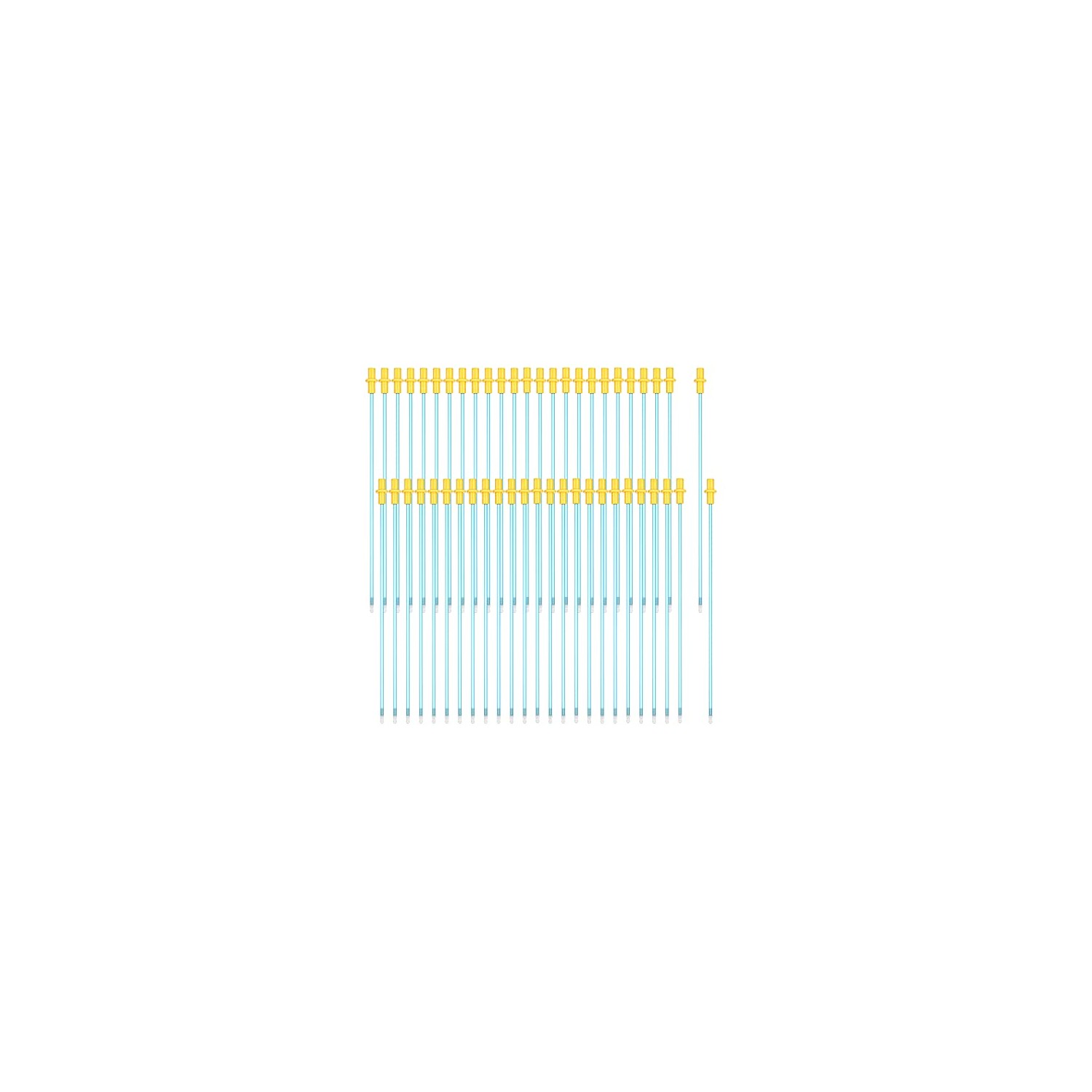 Weewooday 50 Pieces Disposable Artificial Insemination Rods Disposable ...