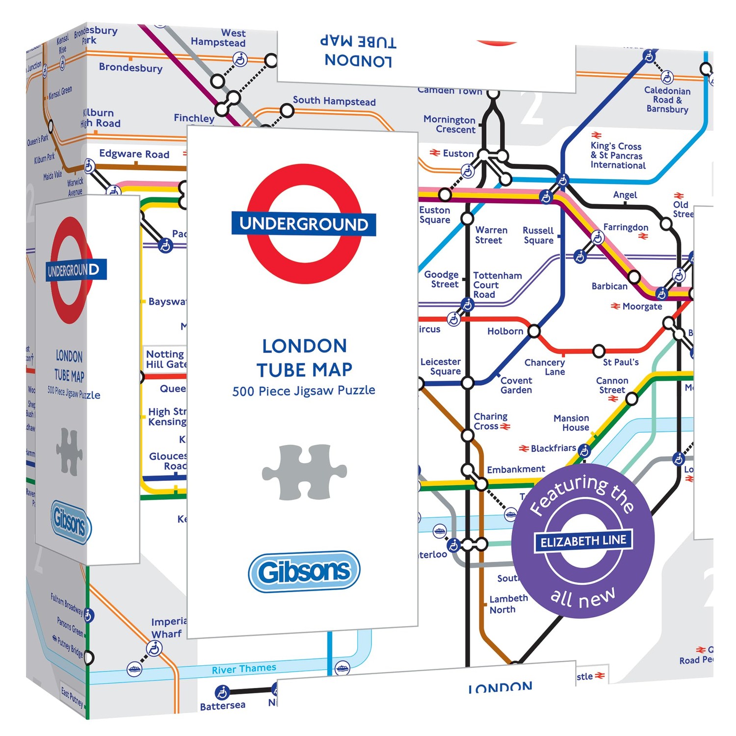 TfL London Tube Map | 500 Piece Gift Puzzle | London Underground Puzzle ...