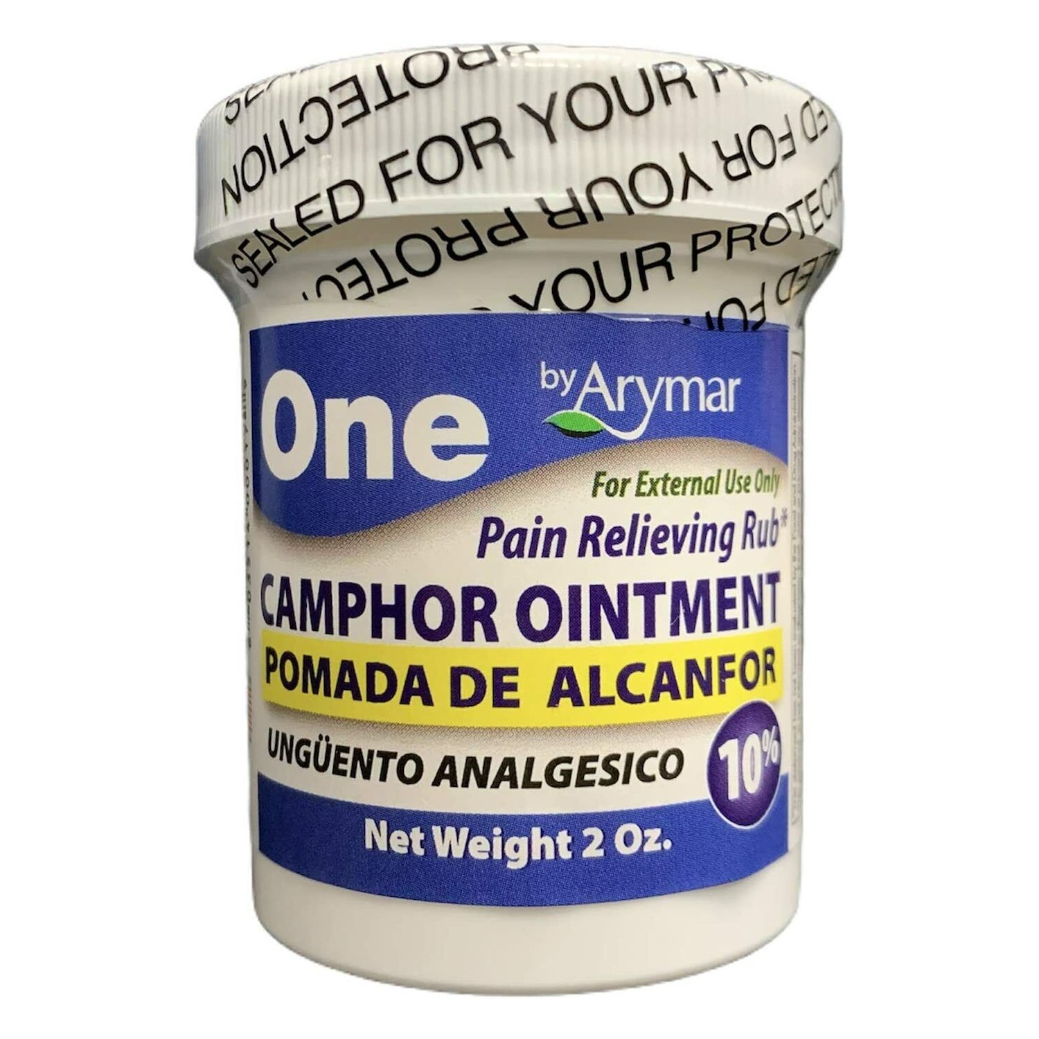 Arymar Camphor Ointment Pomada de Alcanfor 10% 2 Oz Made in USA ...