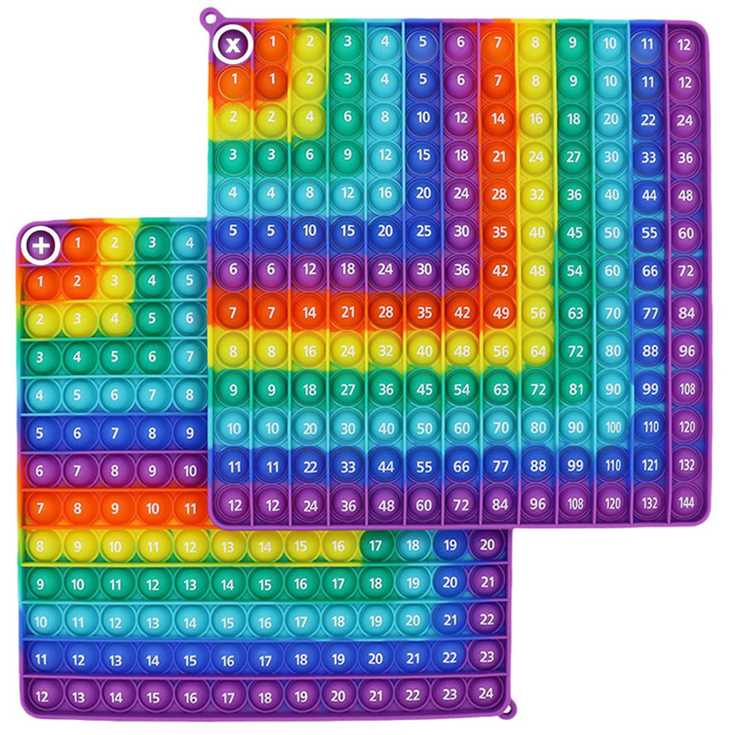 Push Pop Fidget Toys, Push Up Bubble Sensory Toy Double-Sided Number ...