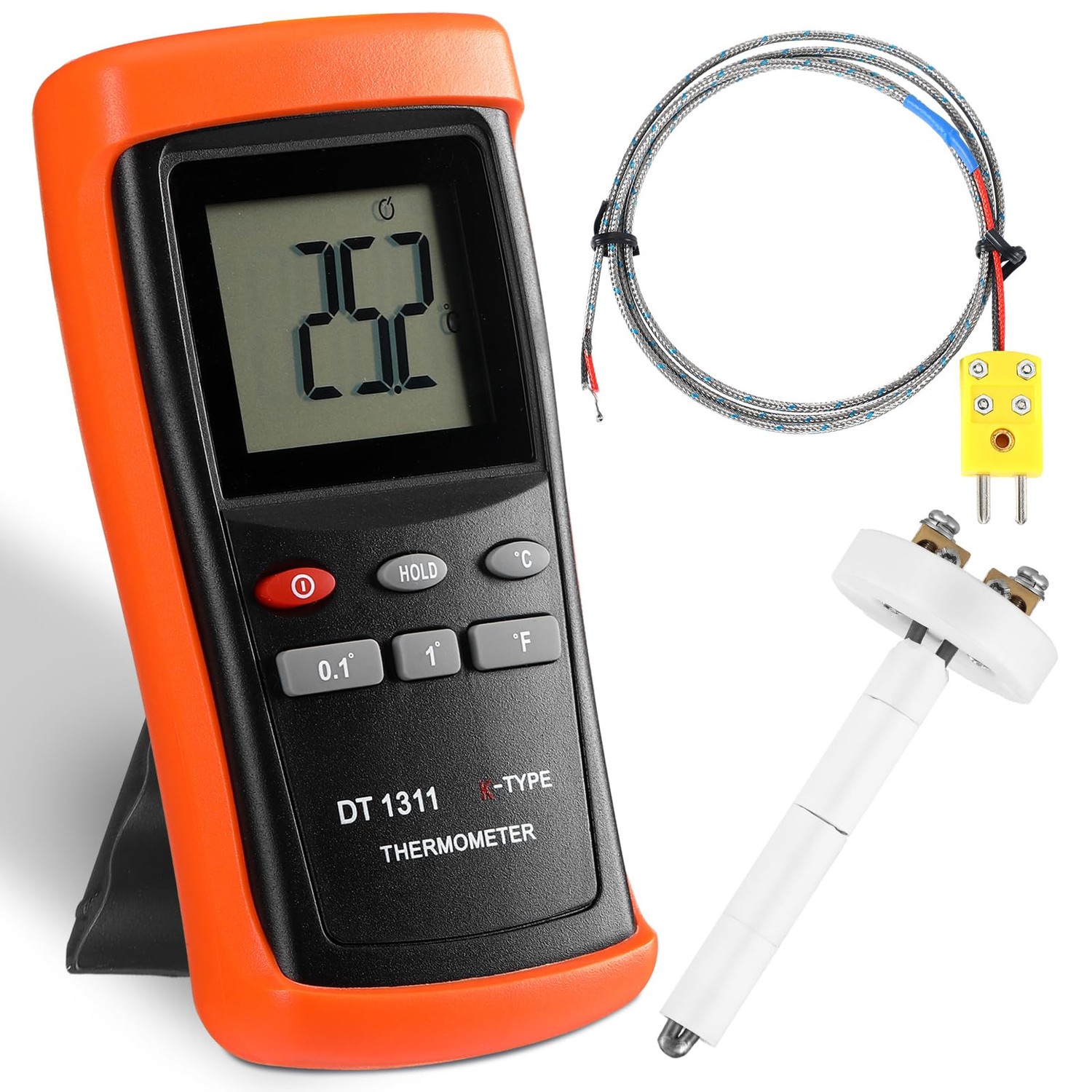 Relaxweex Full Range High Temperature K-Type Thermocouple with Ceramic ...