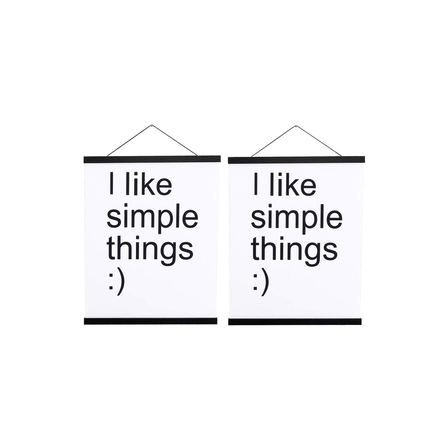 Sanauto A4 Poster Strip, Poster Rail, Magnetic Wooden Poster Hanger ...