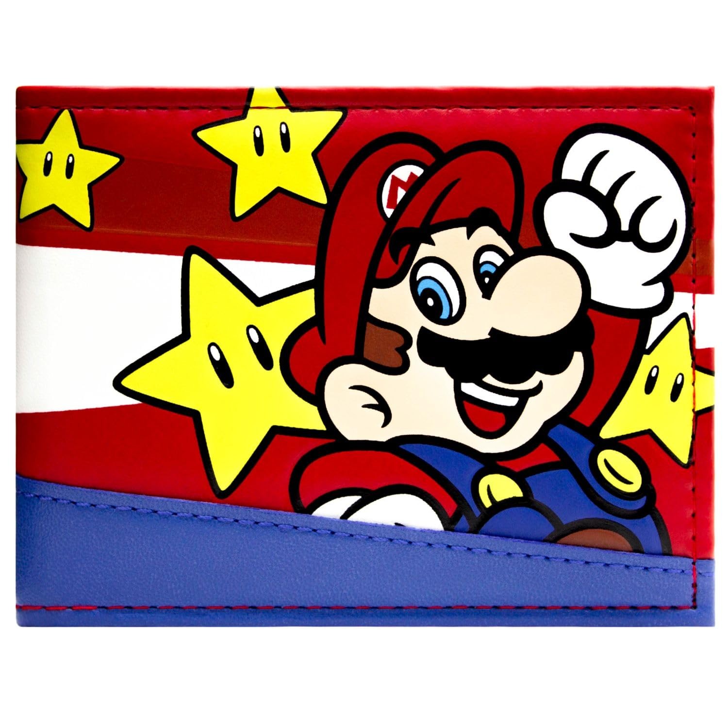 It's-a Me Mario! Invincibility Star Sprungpose wallet/purse Bi-Fold ID ...