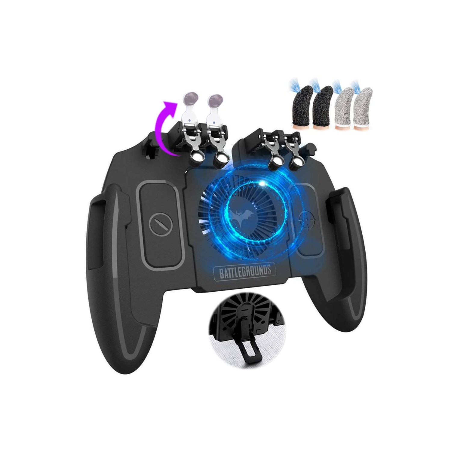 PUBG Mobile 6 Finger Controller, 6 Finger Controller, Extendable ...