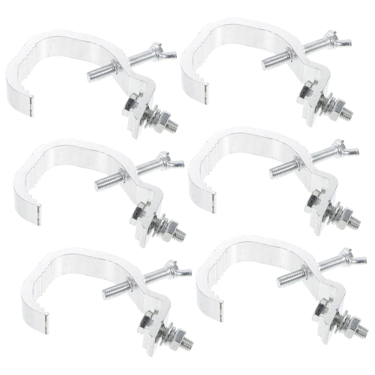 MILISTEN 6 Pieces Stage Lights Hook Clamps Durable Peg Hook DJ Stand ...