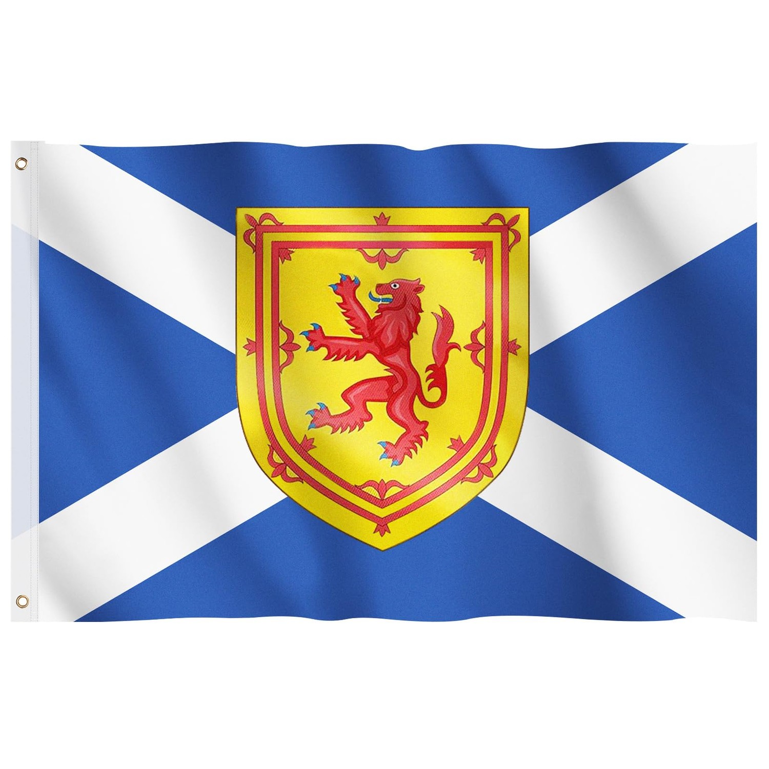 Scottish Flag with Rampant Lion, Hianjoo Scotland Flag 5ftx3ft with ...