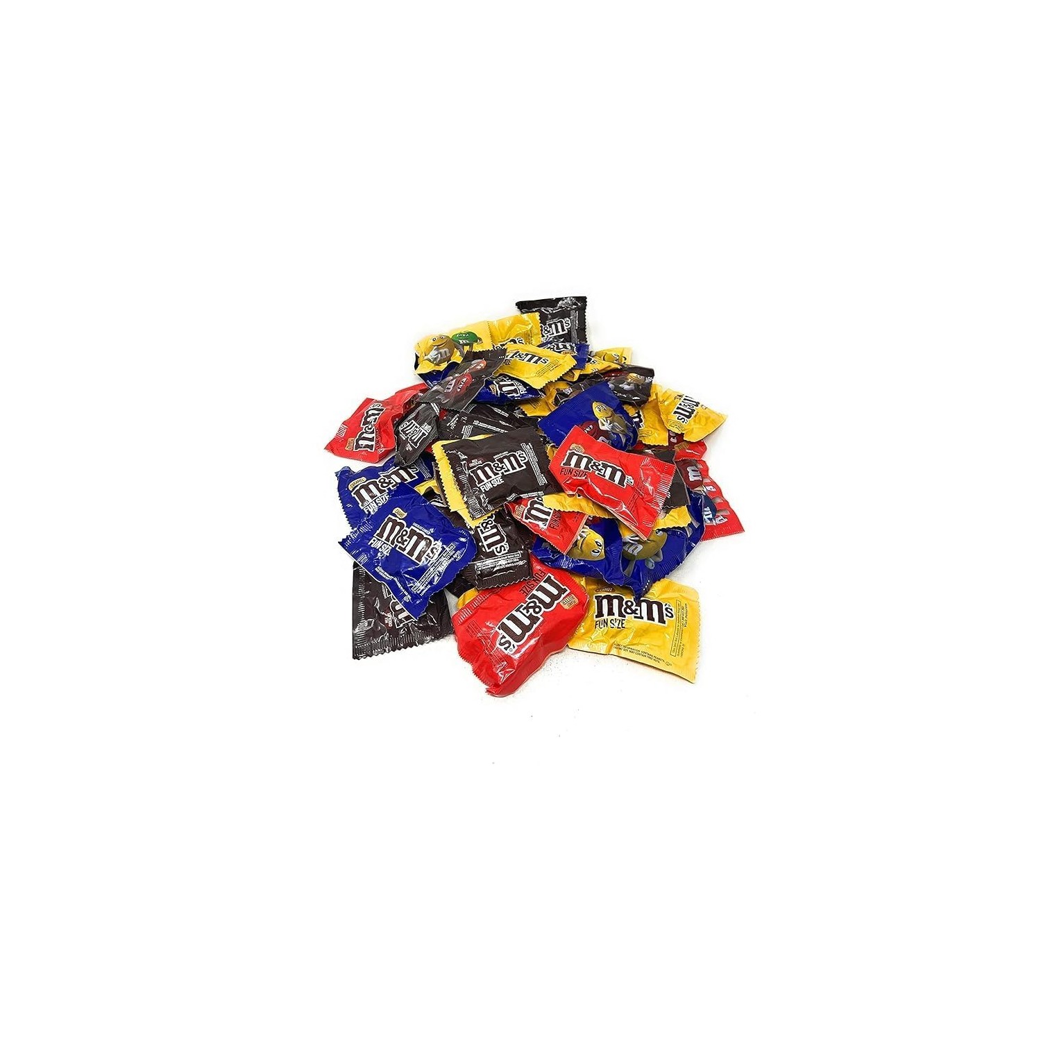 M Ms Assorted Fun Size Packs-1.5 lbs Packs Milk Chocolate, Peanut ...