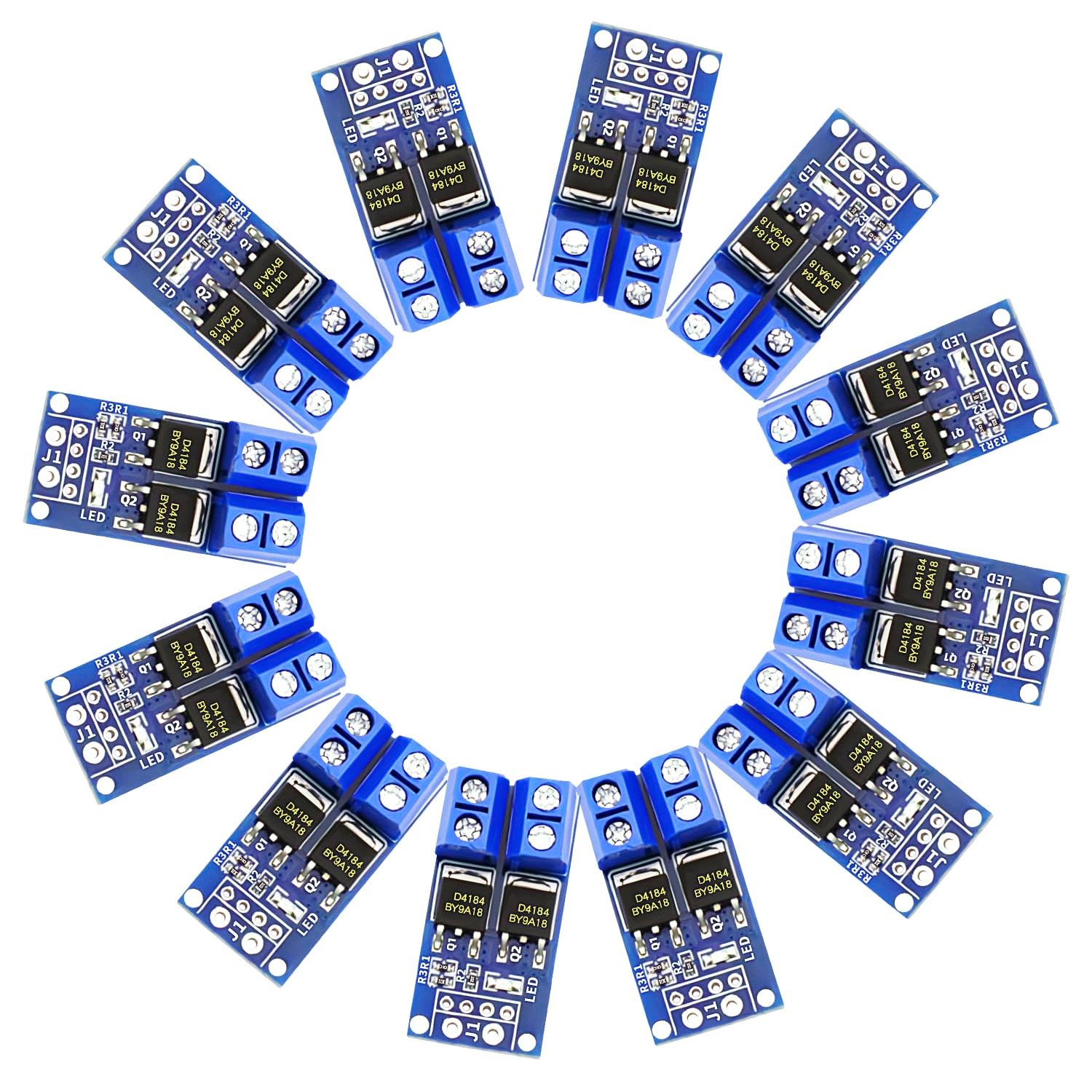 DaFuRui MOSFET Trigger Switch Drive Module，12Pack DC 5V-36V 15A(Max 30A ...