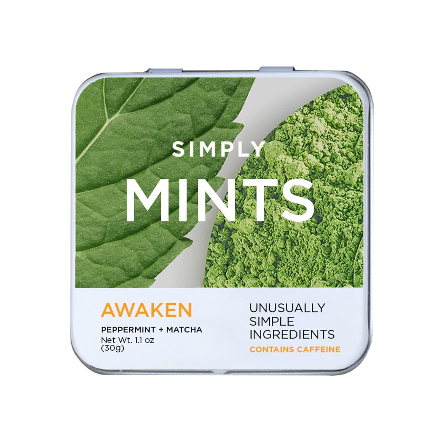 Simply Mints | Caffeinated Breath Mints- Awaken (Caffeine + Peppermint ...