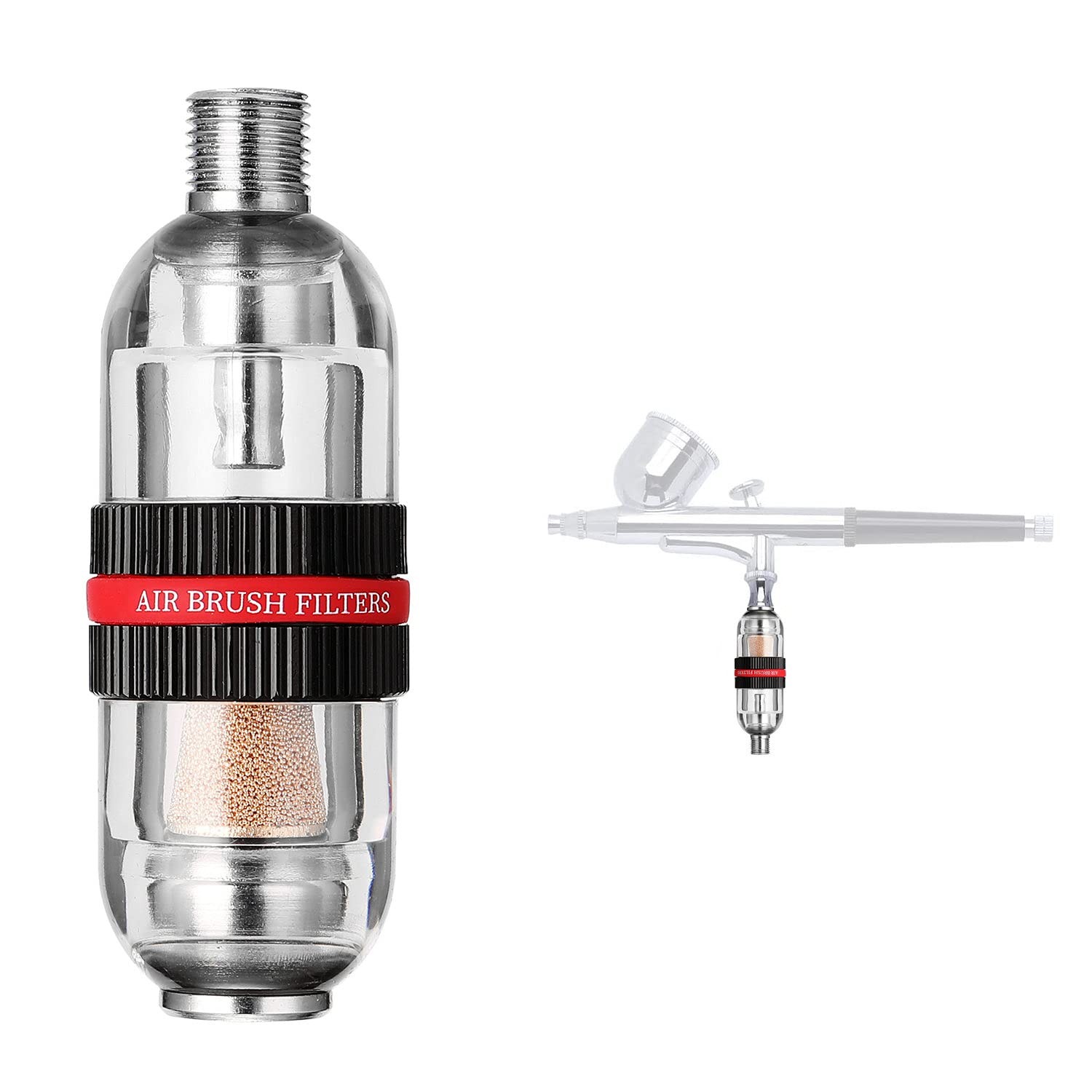 HUBEST Mini Airbrush Air Filter in-Line Water Separator Water-trap ...