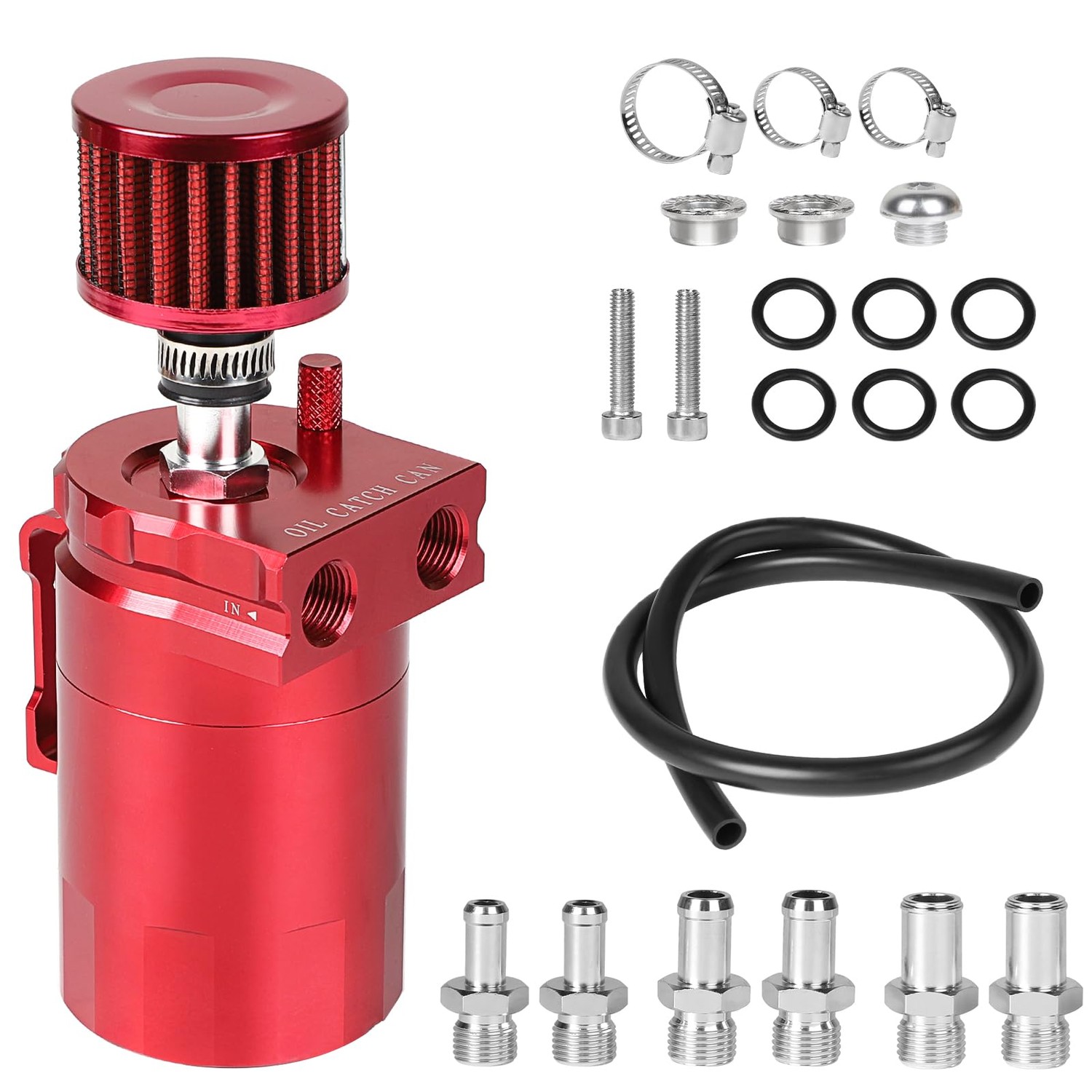 DBREAKS Oil Catch Container with Air Filter, 300 ml Oil Catch Can ...
