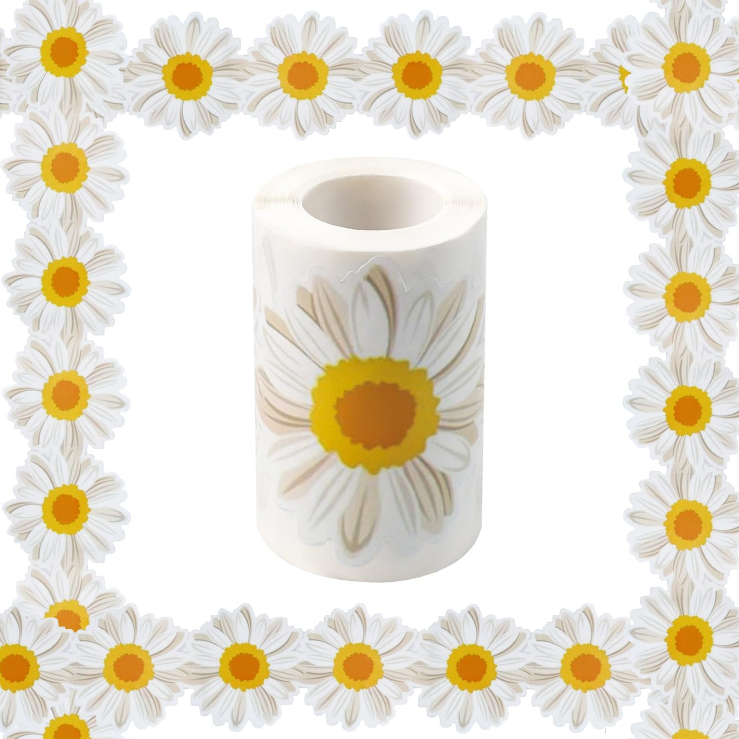 LLMSIX 32.8ft Boho Daisy Bulletin Board Border, Floral Bulletins Board ...