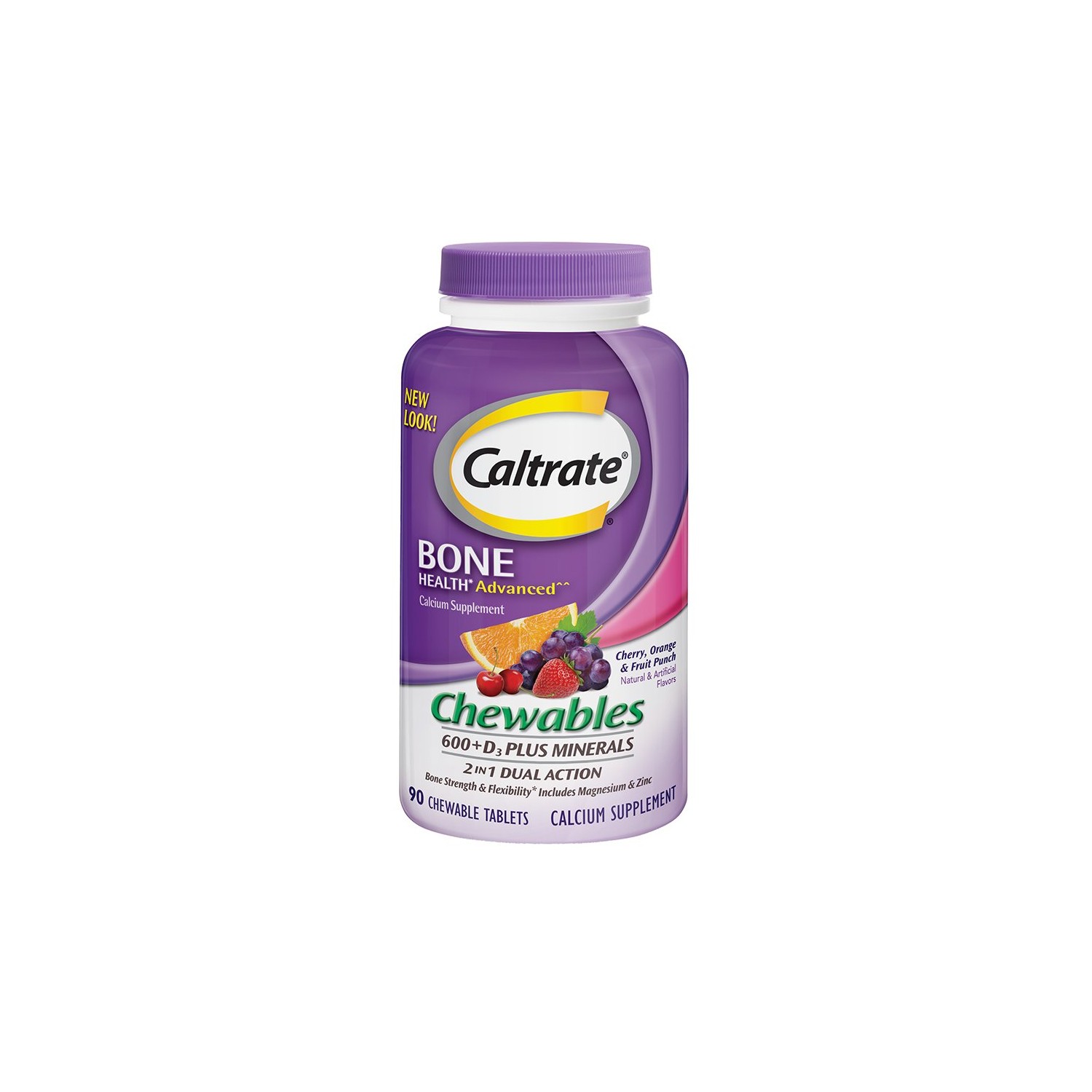 Caltrate 600+D3 Plus Minerals (Orange and Fruit Punch) Calcium ...