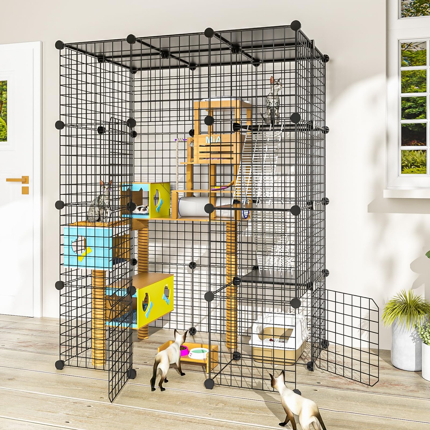PAWING PAWING Cat Large Enclosure - DIY Catio ideal for 1-3 Cats ...