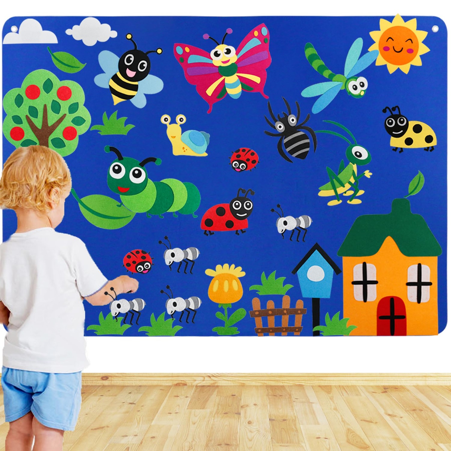Craftstory Insects & Bugs Flannel Felt Story Board for Toddlers ...