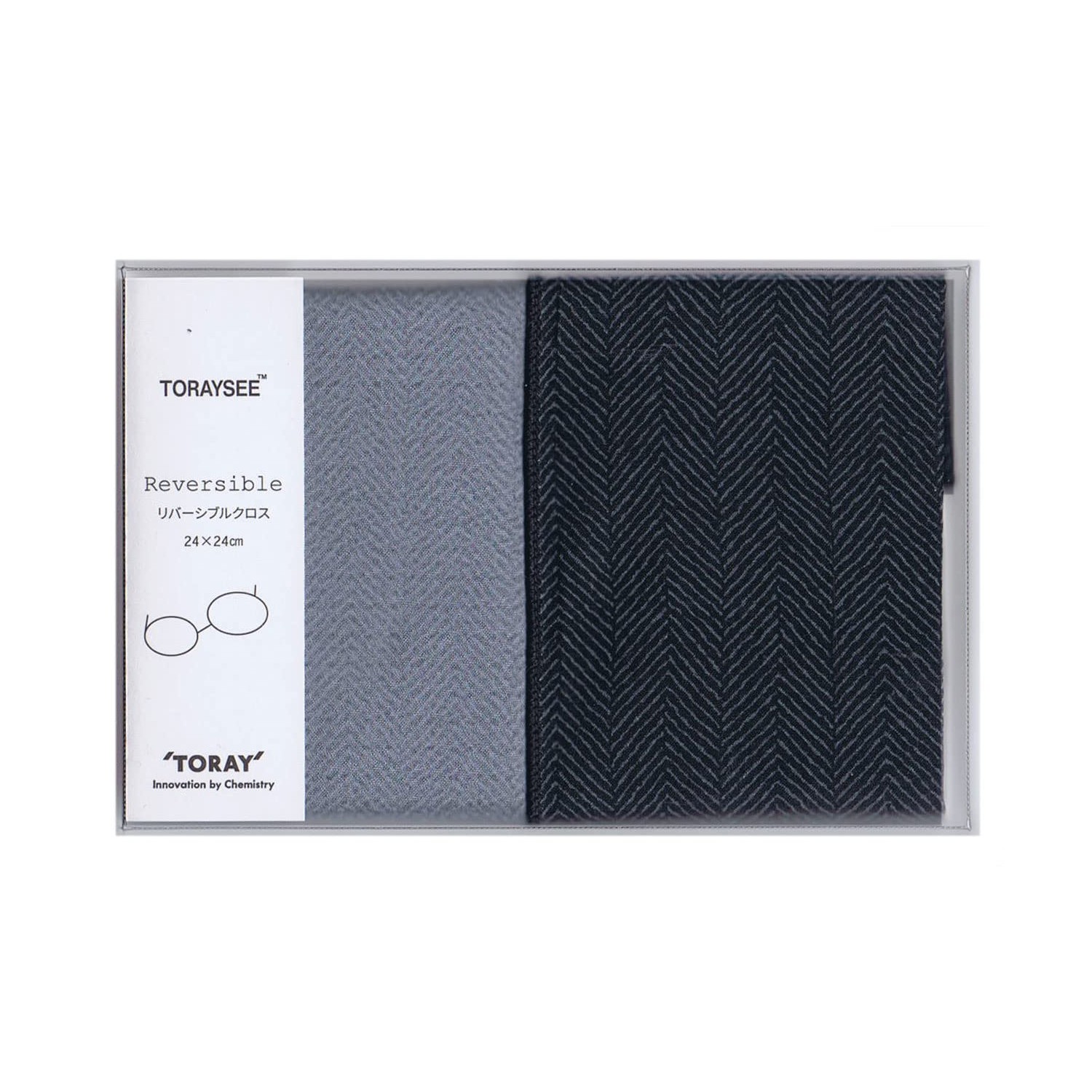 Toray Toray Reversible Cloth PM63B/G (Black x Gray), 9.4 x 9.4 inches ...