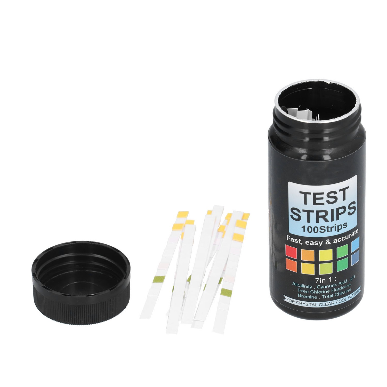 Pool Test Strips 7 in 1 Multifunctional Colorimetric Analysis 100 ...