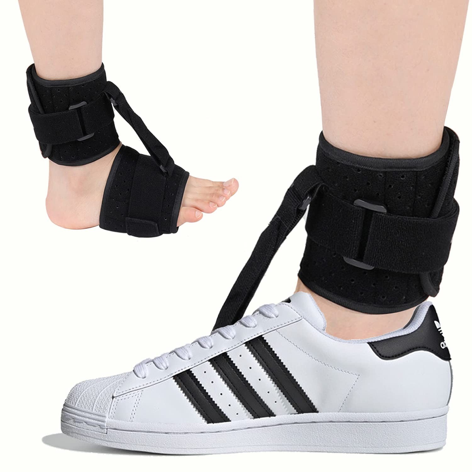 DouHeal AFO Foot Drop Brace, Drop Foot Braces For Walking with Shoes ...