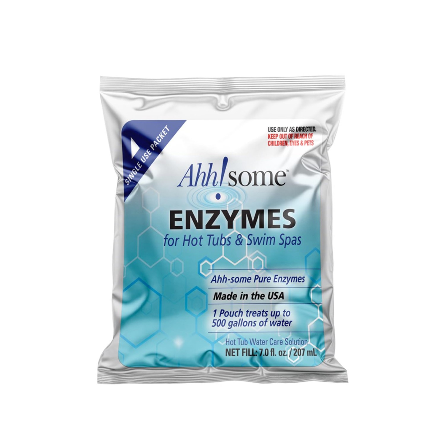 AhhSome Enzyme for Hot Tubs & Swim Spas 7 fl.oz, Single Use Packet ...