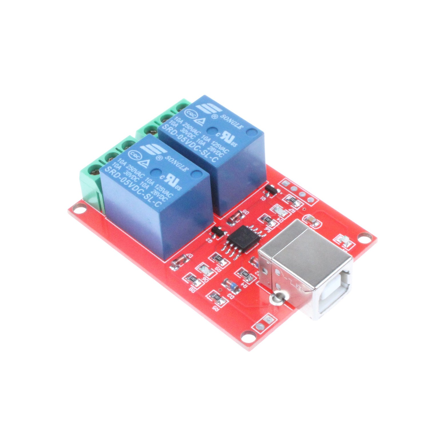 NOYITO 2-Channel 5V Computer USB Control Switch Relay Module Drive-Free ...