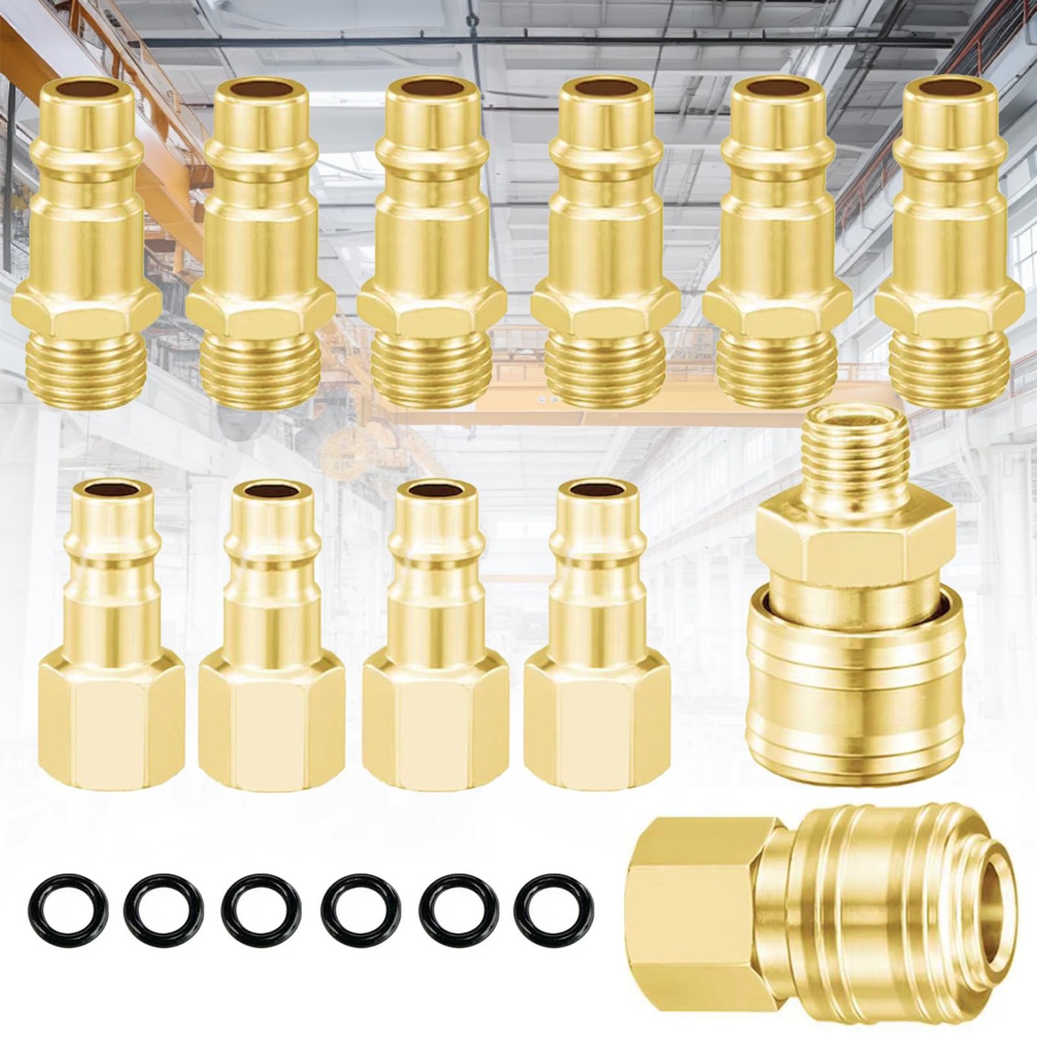 GENHH Compressed Air Coupling, 1/4 Inch BSP Quick Coupling Compressed ...