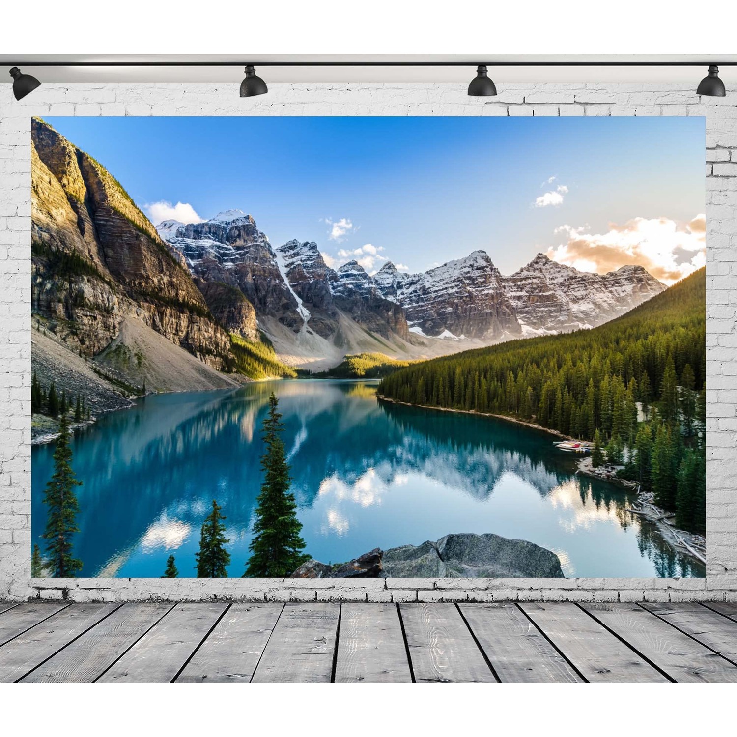 CORFOTO 7x5ft Mountain Lake Backdrop Banff National Park Photography ...