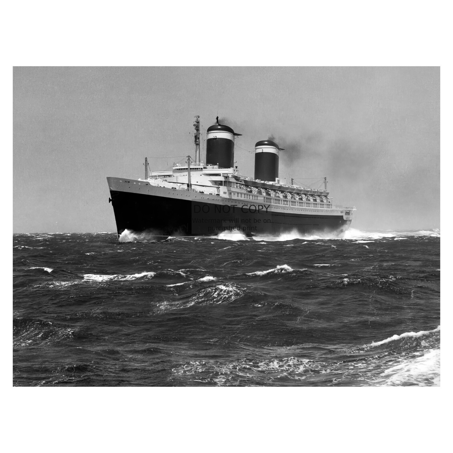 OCEAN LINER SS UNITED STATES LAST BLUE RIBAND CRUSIE SHIP 8X10 ...