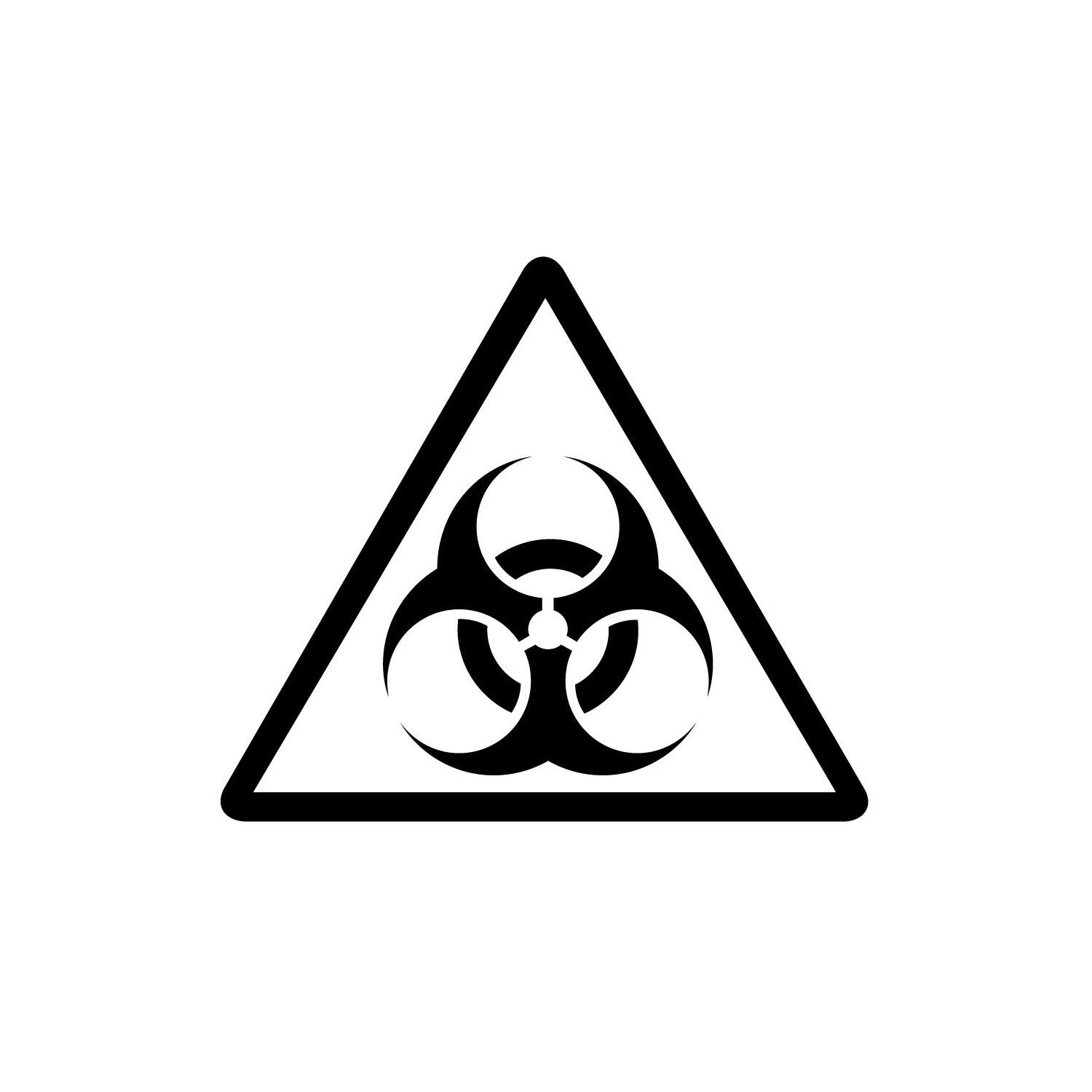 Auto Vynamics - BMPR-TRIANGLE-BIOHAZARD-5-GBLA - Gloss Black Biohazard ...