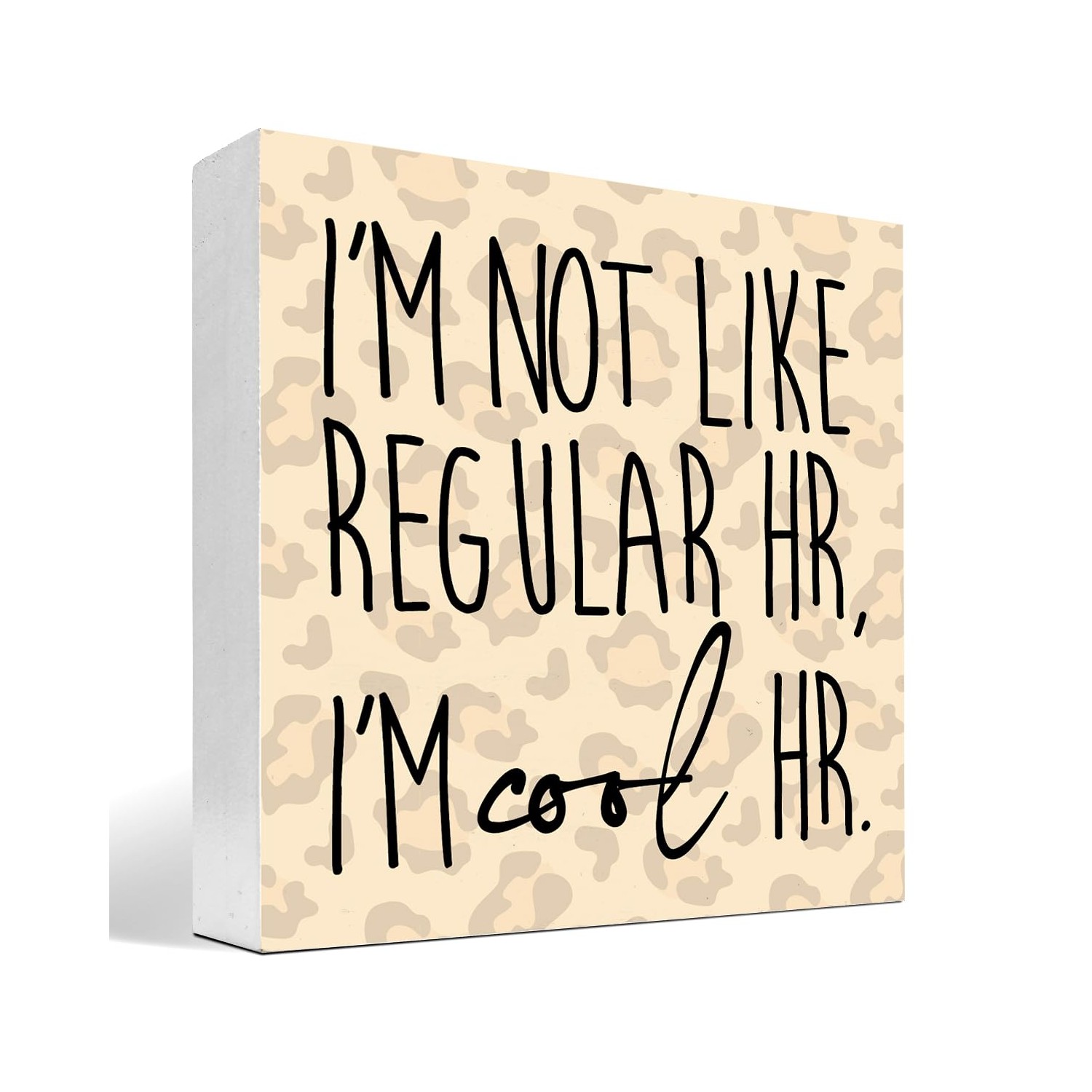 z-crange I'm Not Like Regular HR I'm Cool HR Wood Box Sign Decor Desk ...