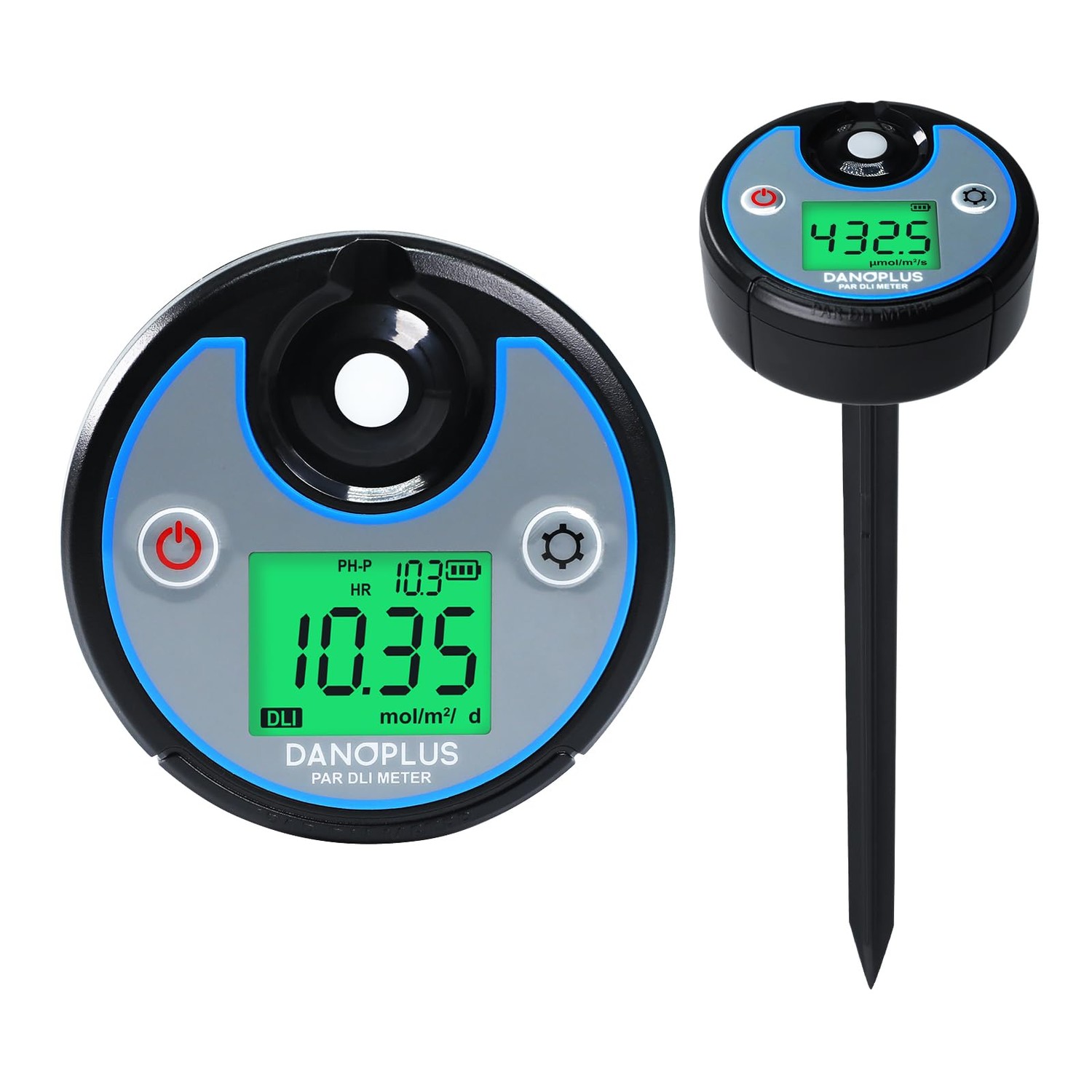 PAR Meter 2 in 1 PAR DLI Meter with Data Logging, Record and Export 5 ...
