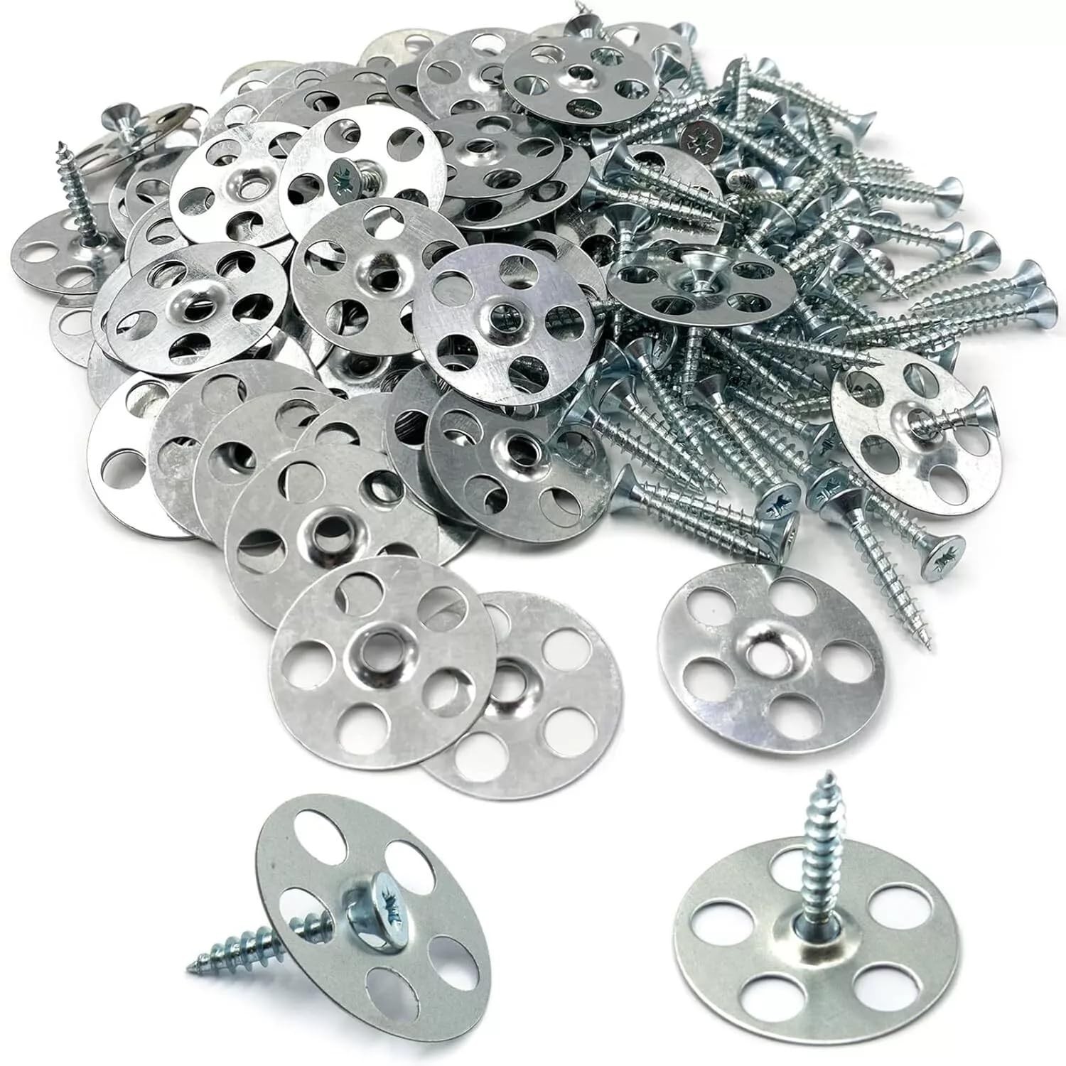 Yunzhou1230 100 Pcs 36mm Stainless Steel Washers - Foam Board Fasteners ...