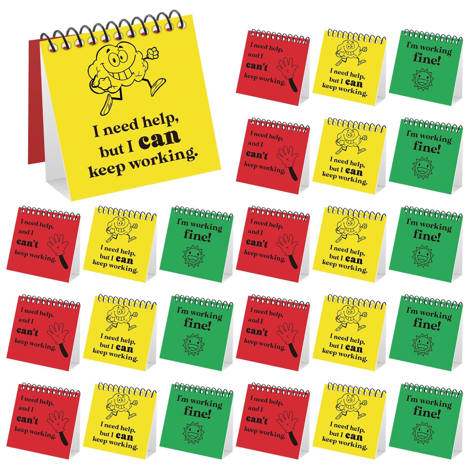 Ireer 24 Pcs I Need Help Mini Flip Chart for Teacher Needs Classroom ...