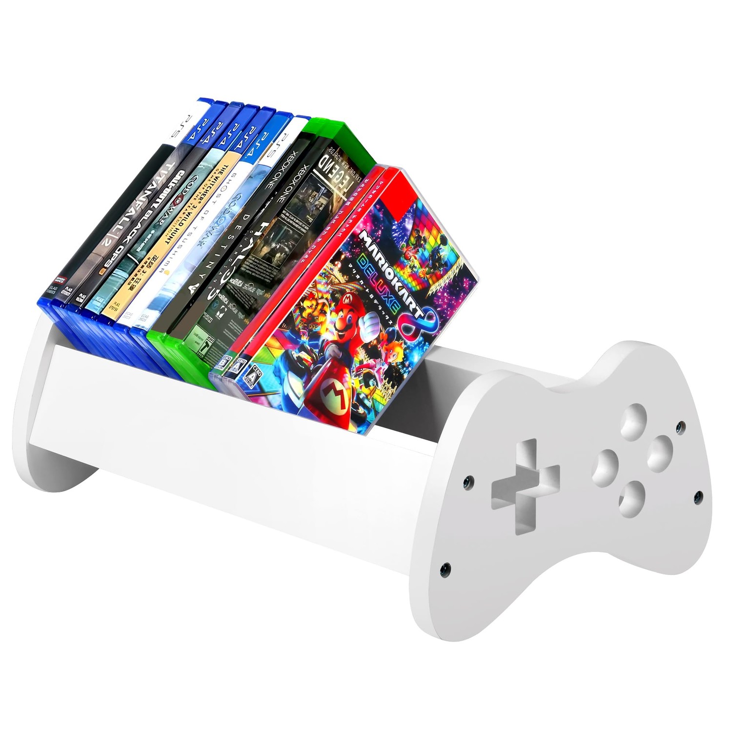 Alyoen Video Game Storage, Organizer Stand Fits up to 32 Games, Video ...