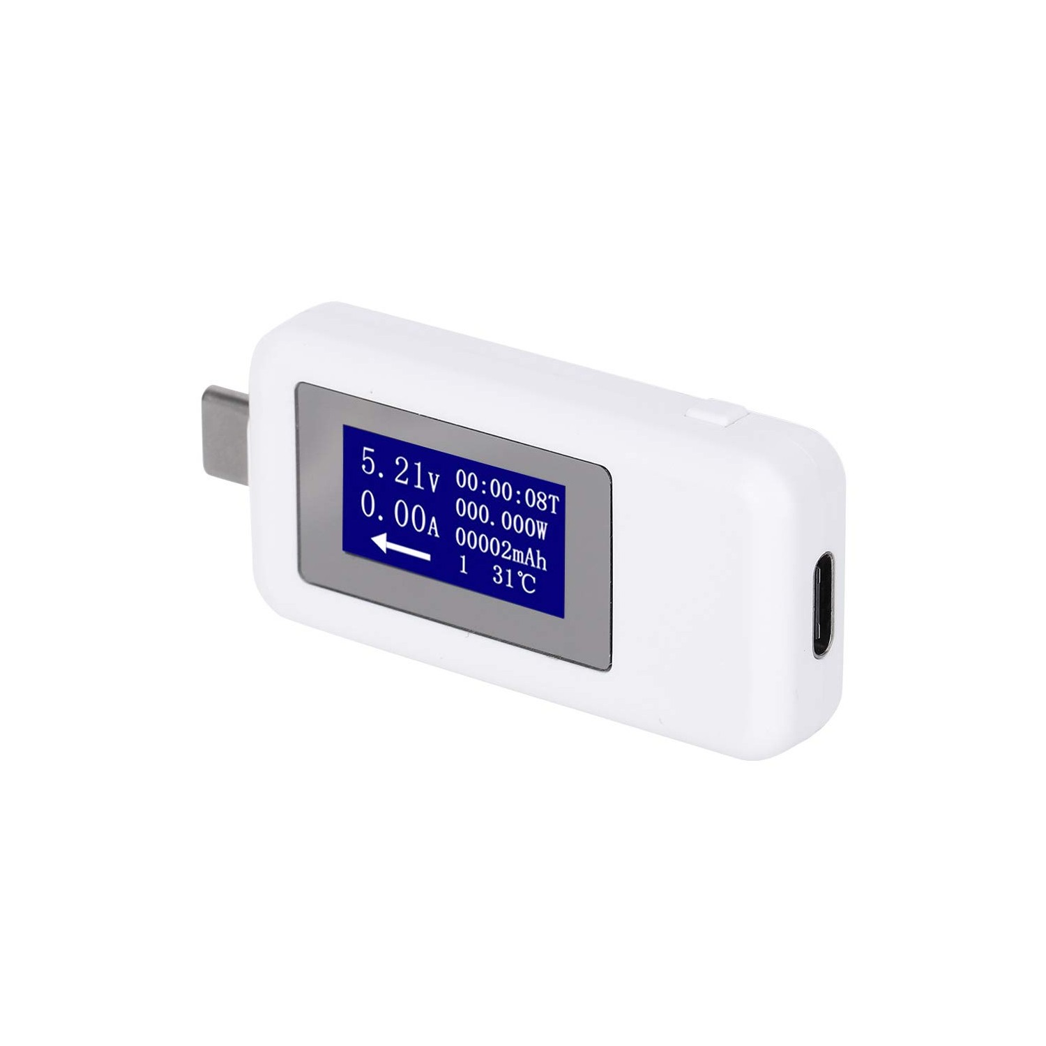 USB C Power Meter Monitor, 4-30 V 0-155 W 5 A Power Tester ...