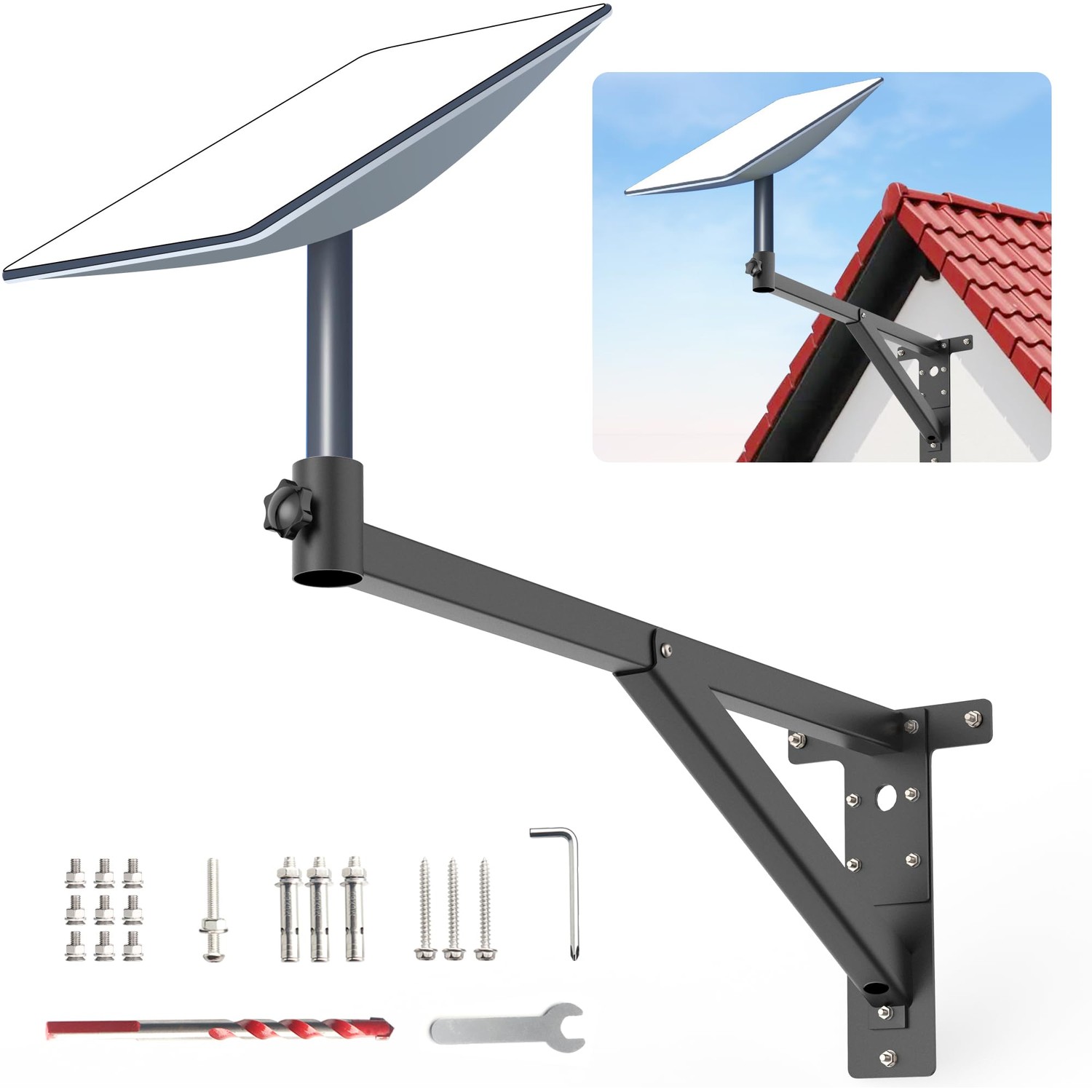 Starlink Long Wall Mount - Thickened Mounting Pole Kit for V2 Starlink ...