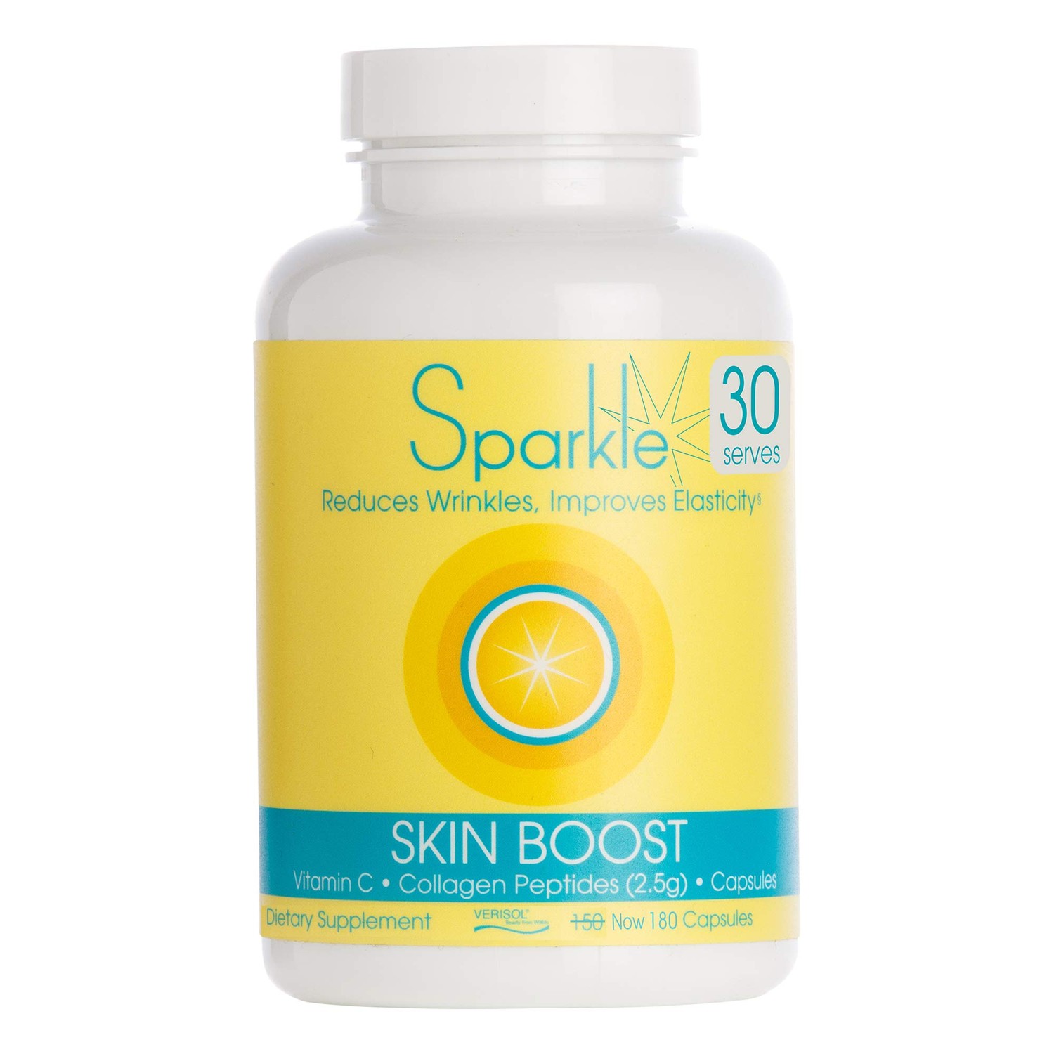 Collagen Capsules - Sparkle Skin Boost Collagen Capsules (180 Pills) 30 ...