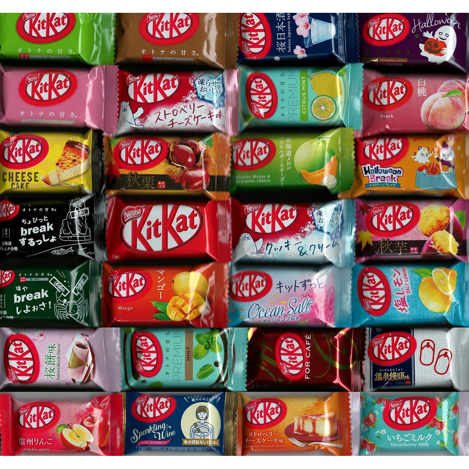 Nestle Japan Kit Kat Mini, Eating Comparison Set, 28 Types (Flavors ...