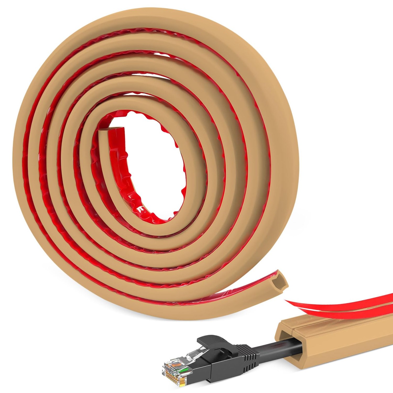Hengrongshen Cable Duct, 3 m x 1.5 cm Cable Duct, Outdoor Use, Easy to ...