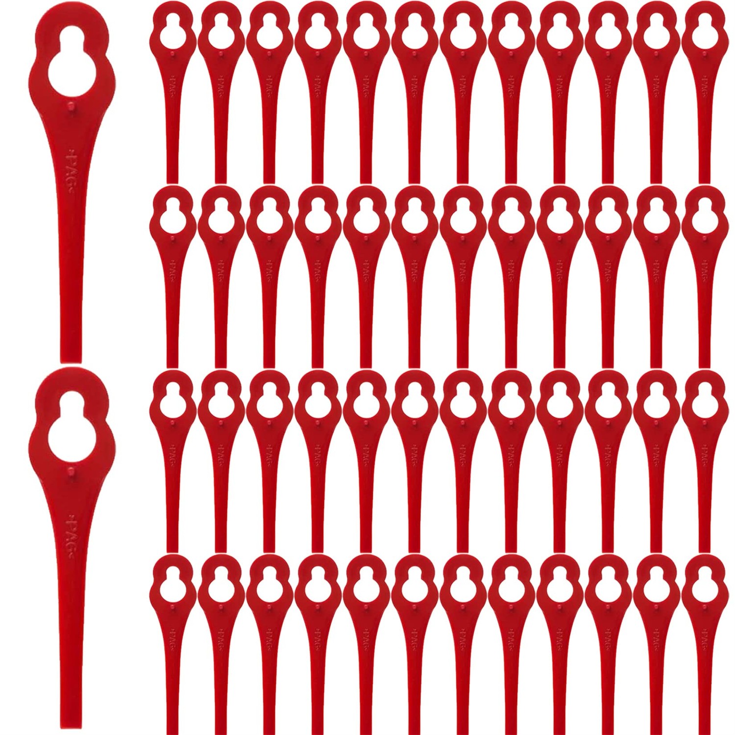 Plastic Grass Trimmer Blades 100PCS Replacement Plastic Blade Cordless ...