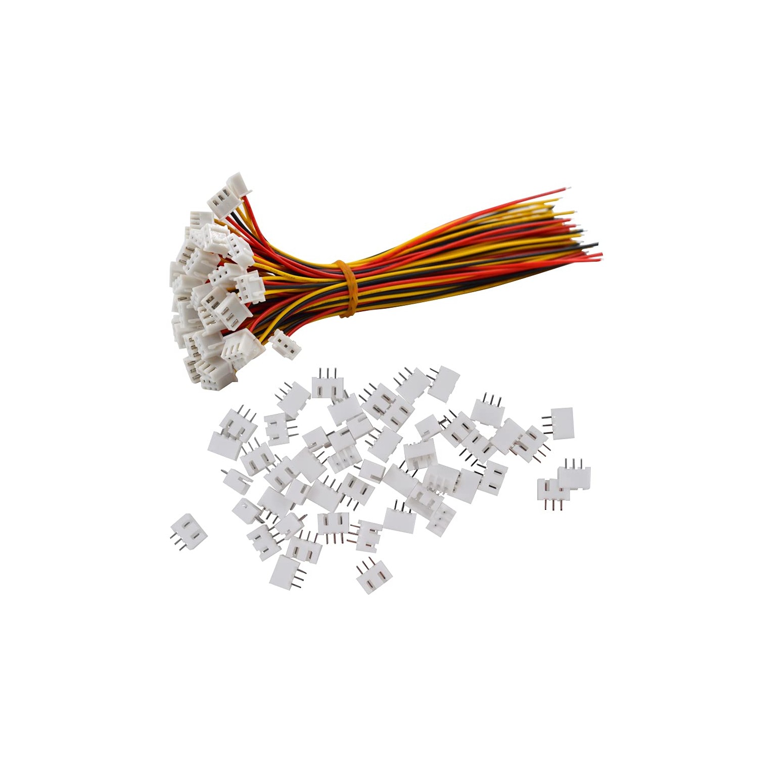 YIXISI Micro JST-XH 2.54 mm 3-Pin Connector Plug with Wire Cables 15 cm ...