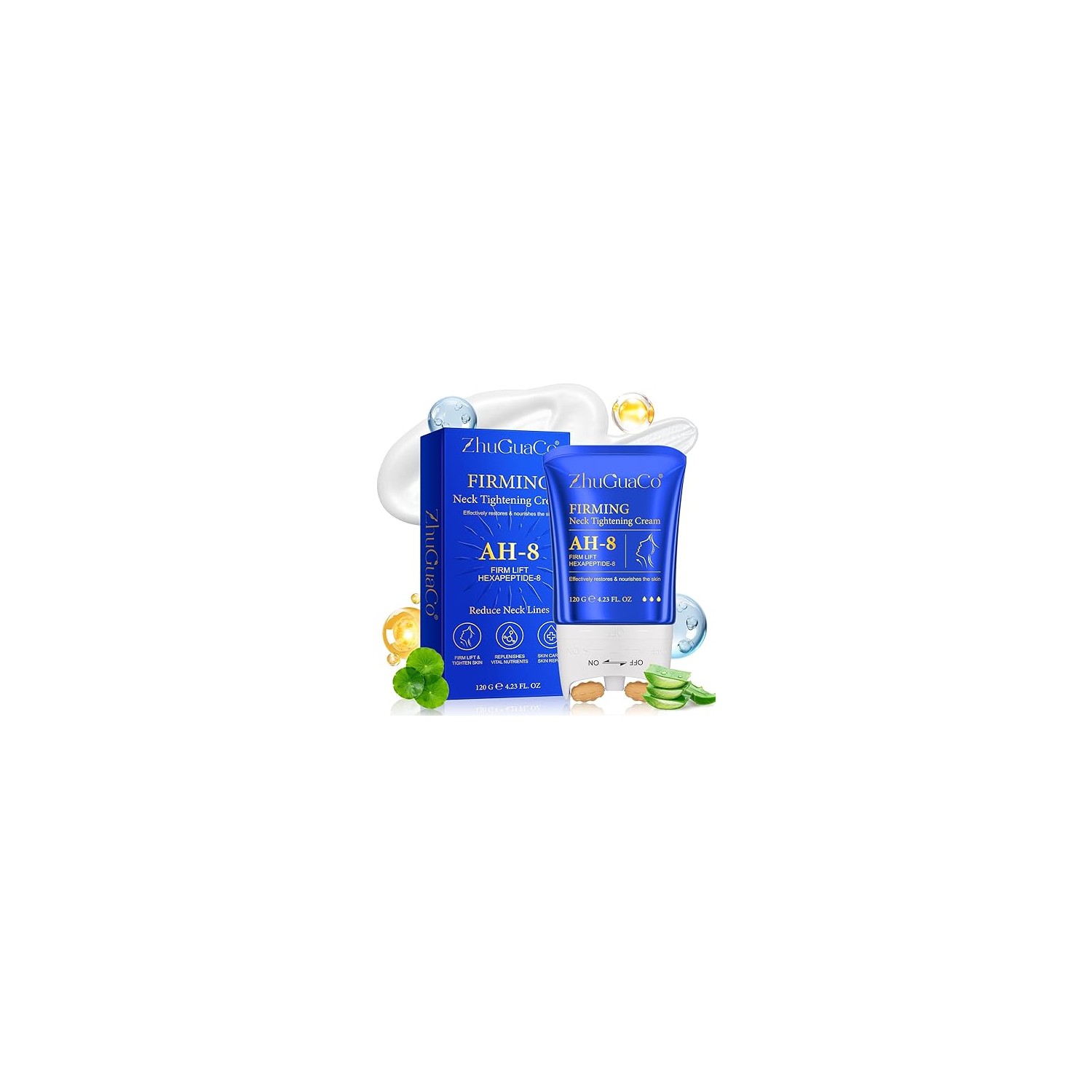 AH-8 Neck Firming Cream, Neck Creams for Tightening and Firming Crepey ...