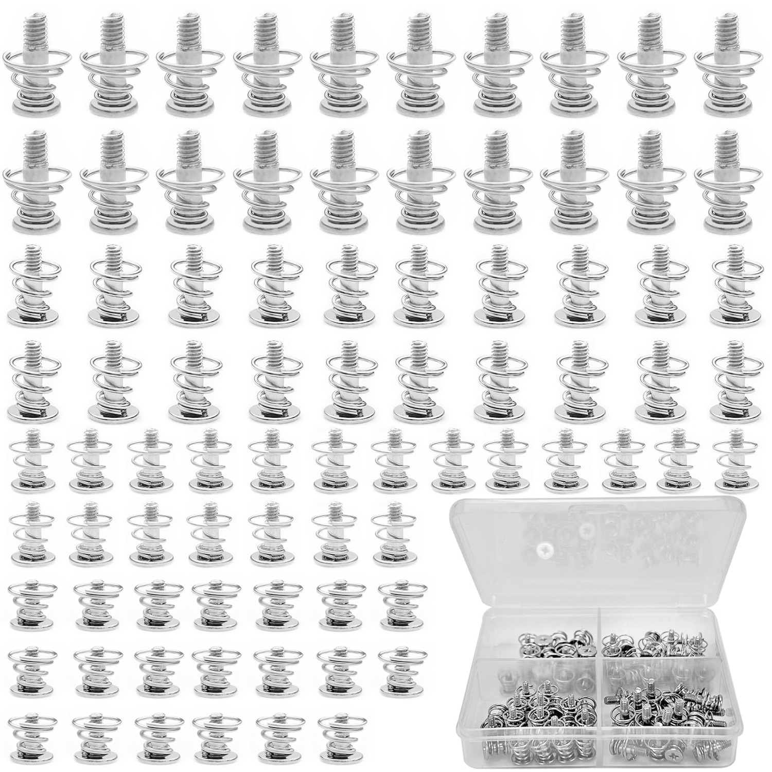 Pack of 80 Spring Screws, M2 x 6.35/8/9, M2.5 x 10b GPU Graphics Card ...