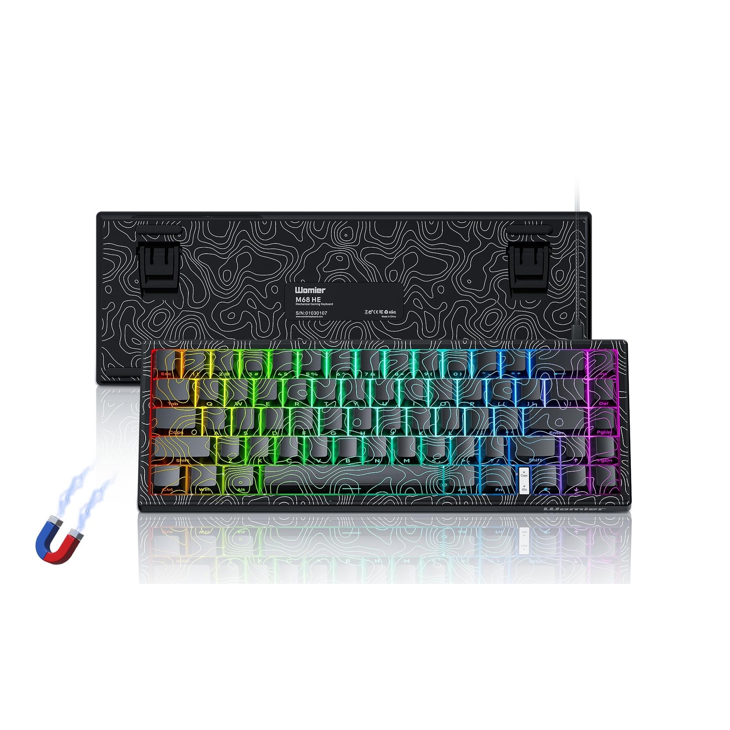 Womier M68 HE V2 60% Percent Keyboard Rapid Trigger, Hall Effect ...